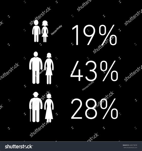 Conceptual Infographic Age Gender Chart Modern Stock Vector Royalty Free 428273878 Shutterstock