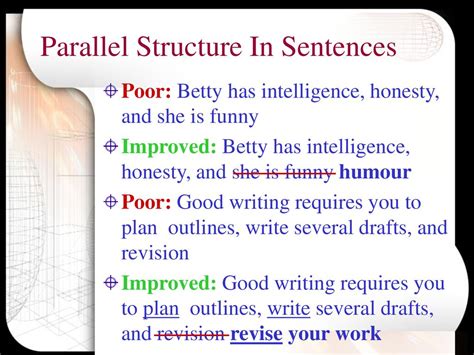 Parallel Structure Ppt Download