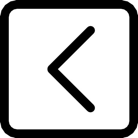 Chevron Left Square Vector SVG Icon SVG Repo
