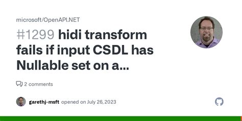 Hidi Transform Fails If Input Csdl Has Nullable Set On A Singleton · Issue 1299 · Microsoft