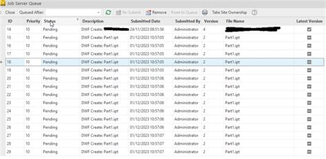 wrong entries in the vault job queue such as duplicate version numbers for one file