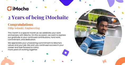 Dilip Solanki On Linkedin Workanniversary Teamwork Professionalgrowth Achievements Imocha