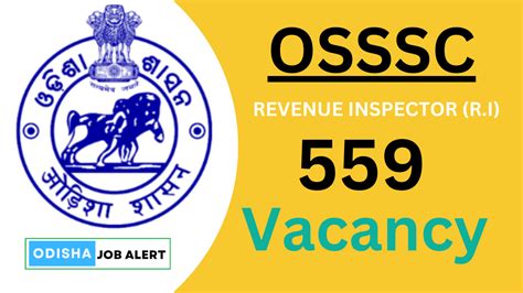 Osssc Ri Recruitment 2024 Apply Online For 559 Posts Odishajobalert