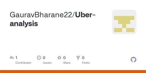 Github Gauravbharane Uber Analysis