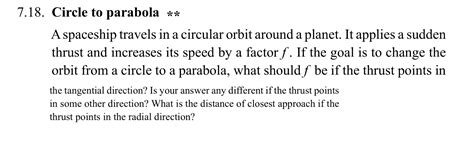 A Spaceship Travels In A Circular Orbit Around A
