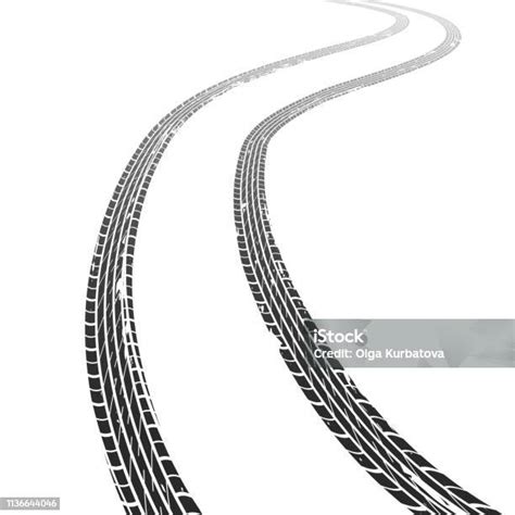 타이어 추적 자동차 도로 더러운 그런 지 타이어 트랙 레이스 고무 휠 차량 크로스 호라이즌 속도 텍스처 마킹 타이어 밀린 자국에 대한 스톡 벡터 아트 및 기타 이미지