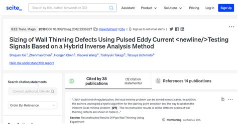 Sizing Of Wall Thinning Defects Using Pulsed Eddy Current Testing Signals Based On A Hybrid