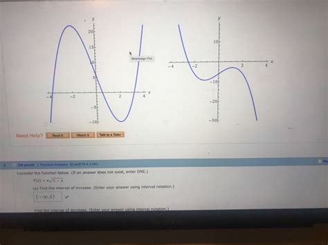 Solved Consider The Function Below If An Answer Does Not