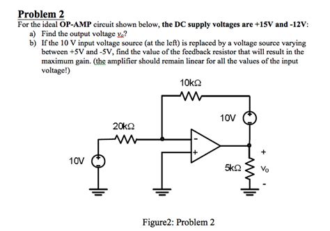 Solved Problem 2 For The Ideal Op Amp Circuit Shown Below