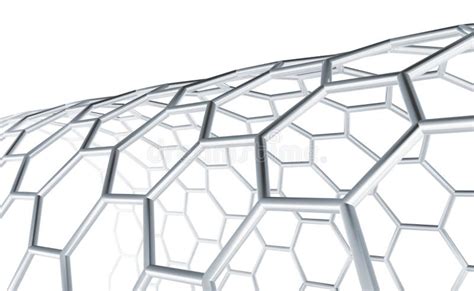 Hexagonal Molecular Structure 3 D Lattice Stock Illustration