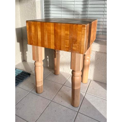 Boos Butcher Block Table Or Kitchen Island Chairish