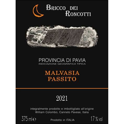 Passito 6 Half Bottles Bricco Dei Roncotti