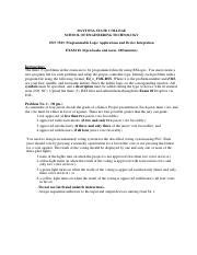 ETS 3543 Exam 2 1 Pdf DAYTONA STATE COLLEGE SCHOOL OF