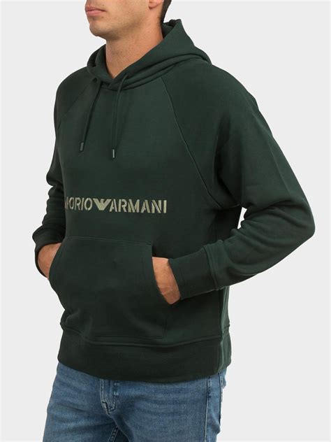 Худи Emporio Armani 6R1ME9-1JWPZ-05C5 для мужчин, цвет: Зелёный ...