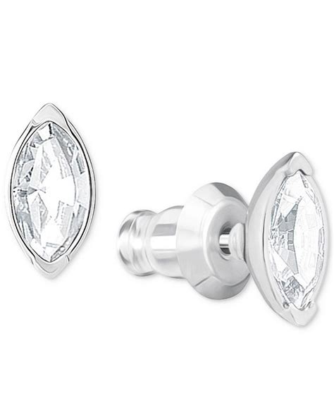 Swarovski Silver Tone Crystal Ear Jacket Earrings Macys