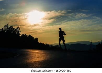 Sport Running Man Male Runner Training Stock Photo 1529204480