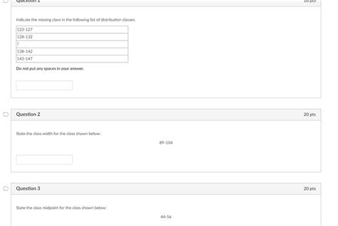 Solved Indicate The Missing Class In The Following List Of