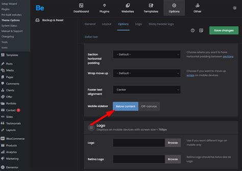 Disable Off Canvas Sidebar — Betheme Support Forum