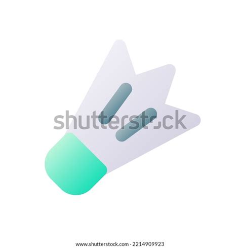 Badminton Pixel Perfect Flat Gradient Twocolor Stock Vector Royalty
