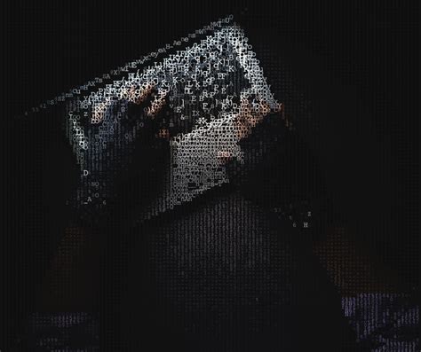 Saas Security — Ascii Hacker Digital Artwork 2022