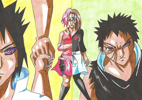 Obito Rin Sakura Sasuke By Mystic Bra On Deviantart