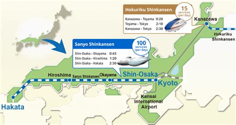 Enlarged View Travel Area Guide In West Japan Jr West