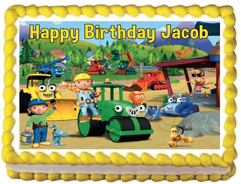 BOB THE BUILDER Edible Cake Topper Party Image EBay Edible Image Cake Topper Edible Cake