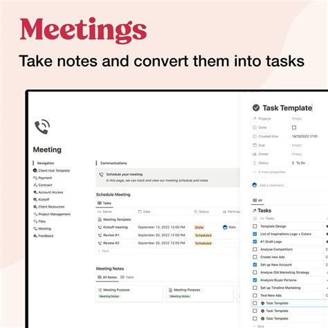 Notion Client Planner Notion Template Client Portal Notion Client