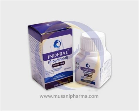 Inderal Tablet Propranolol Astrazeneca Musani Pharma