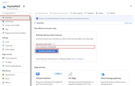 チュートリアル Azure Stack Edge Mini R デバイスを配置するために Azure Portal、データセンター環境を準備する Microsoft Learn