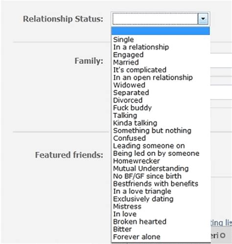 Facebook Relationship Status Options Techpp