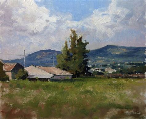Farm In Haute Provence 2015 Oil Painting By Pascal Giroud Painting