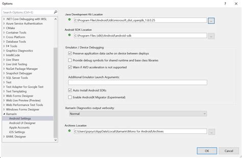 JDK Warning Dotnet Android Wiki GitHub