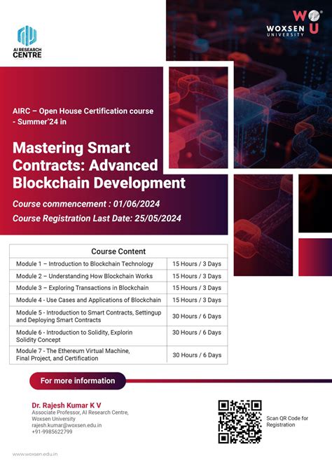 dr rajesh kumar k v on linkedin blockchain development summer24