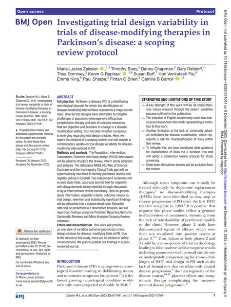 Pdf Investigating Trial Design Variability In Trials Of Disease