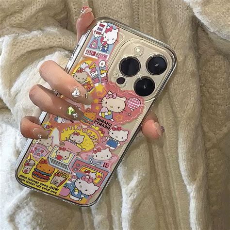 일부당일배송 아이폰 전기종 15프로 13미니 핑크 고양이 키치 투명 케이스 에이블리