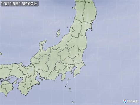 過去の気象衛星東日本2022年10月15日 日本気象協会 Tenkijp