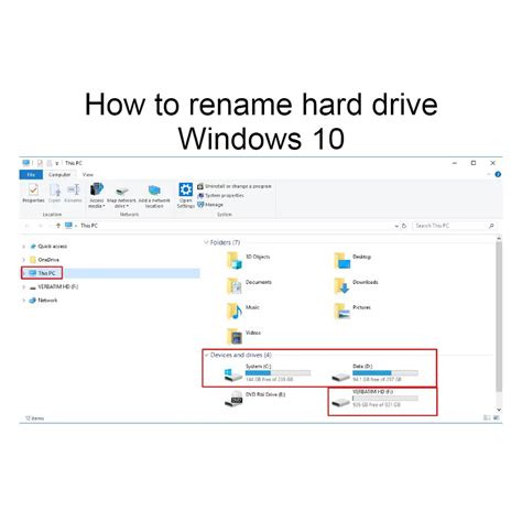 How To Rename Hard Drive And Change Hard Drive Letter In Windows