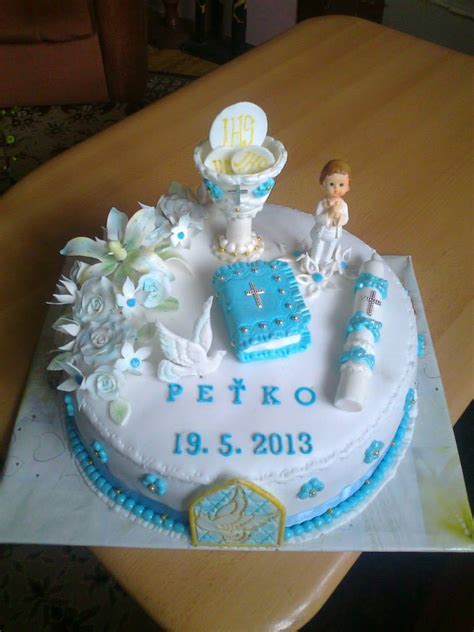Na Prijímanie Pre Chlapca Torta Torty Na Cirkevné Sviatky