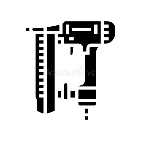 Nailer工具字形图标矢量图插图 向量例证 插画 包括有 影响 摆动 圆形 例证 轨道 维修服务 228091320