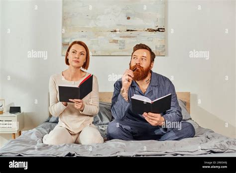Writing Experience Notebook Romance Pensive Married Couple Taking