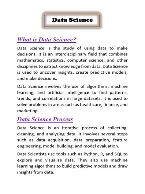 data science pdf data science data