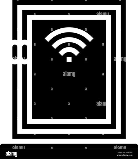 Smart Window Sensor Home Glyph Icon Vector Illustration Stock Vector Image And Art Alamy