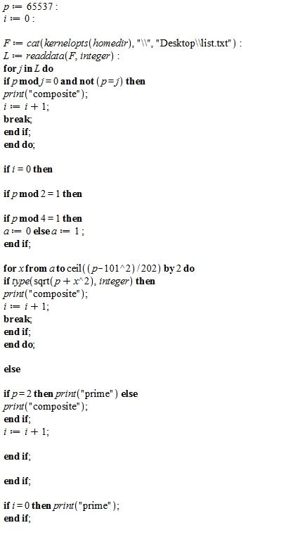 elementary number theory how to improve this primality test