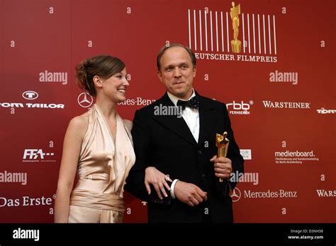 German Actor Ulrich Tukur R Shows His Lola With His Laudatory