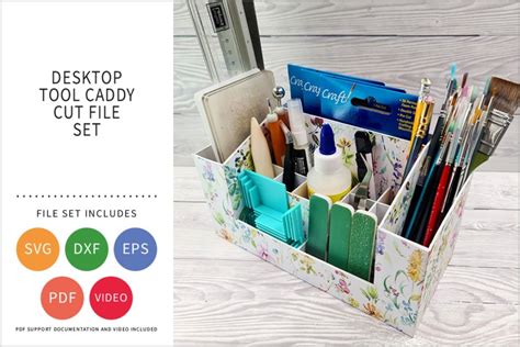 Desktop Tool Caddy Cut File Set Gentleman Crafter