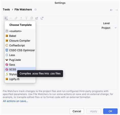 File Watchers Intellij Idea 文档