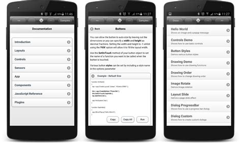 DroidScript JavaScript IDE