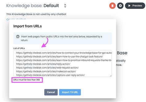 Adding A Knowledge Base Tiledesk Knowledge Base
