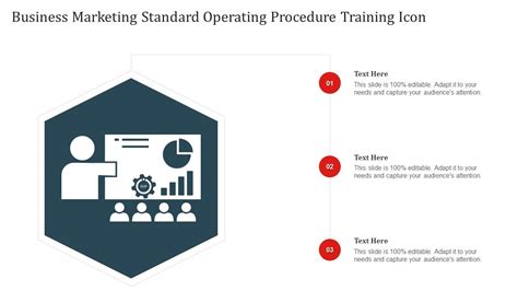 Business Marketing Standard Operating Procedure Training Icon Ppt Infographics Graphics PDF
